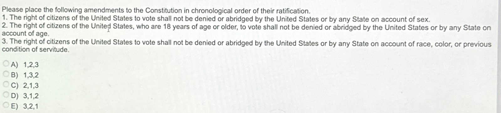 Solved Please place the following amendments to the | Chegg.com