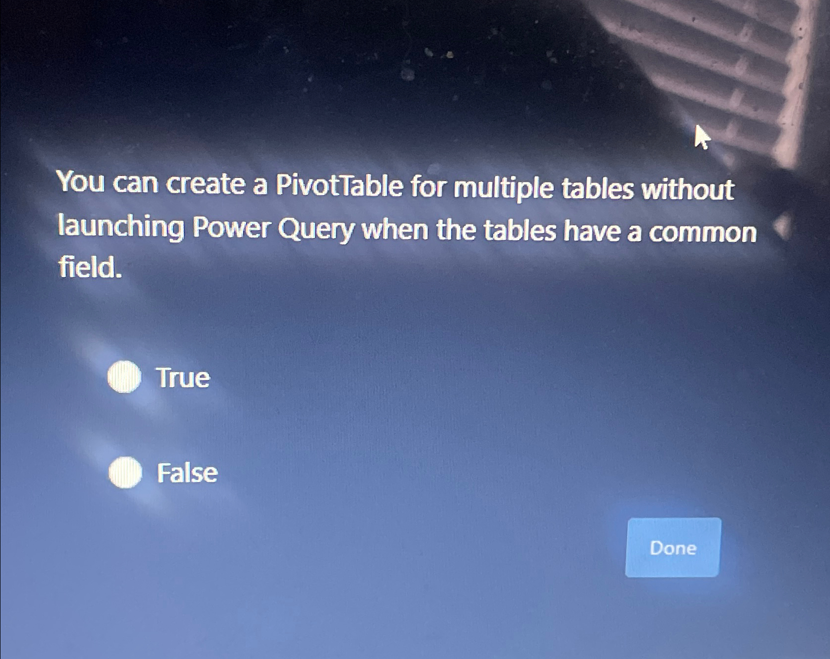 Solved You can create a PivotTable for multiple tables | Chegg.com