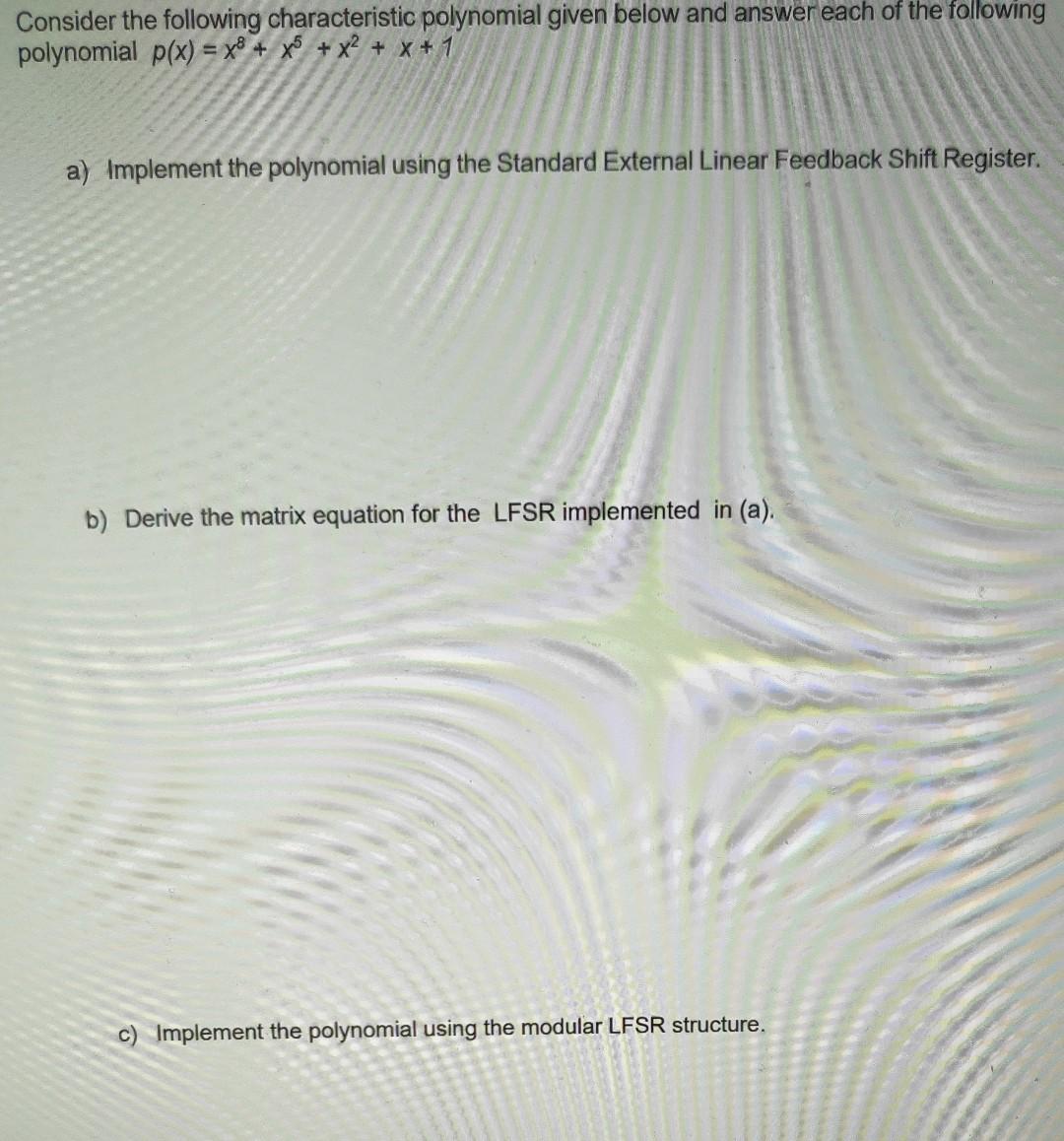 Solved Consider the following characteristic polynomial | Chegg.com Solved Consider the following characteristic polynomial | Chegg.com