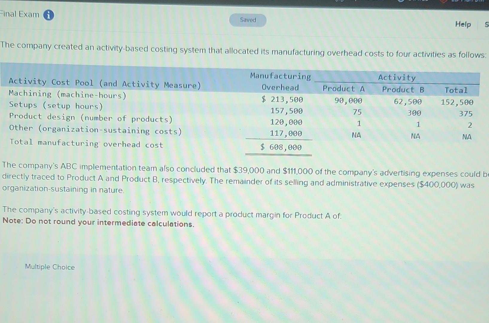 Solved its first year of operations a company produced and | Chegg.com