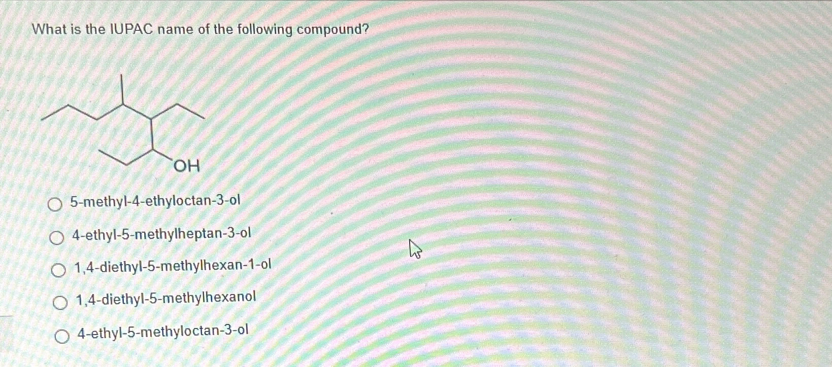 Solved What is the IUPAC name of the following | Chegg.com