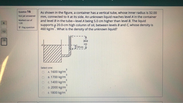 Solved Question 16 Not yet answered As shown in the figure, | Chegg.com