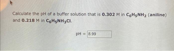 Solved Calculate the pH of a buffer solution that is 0.302M | Chegg.com