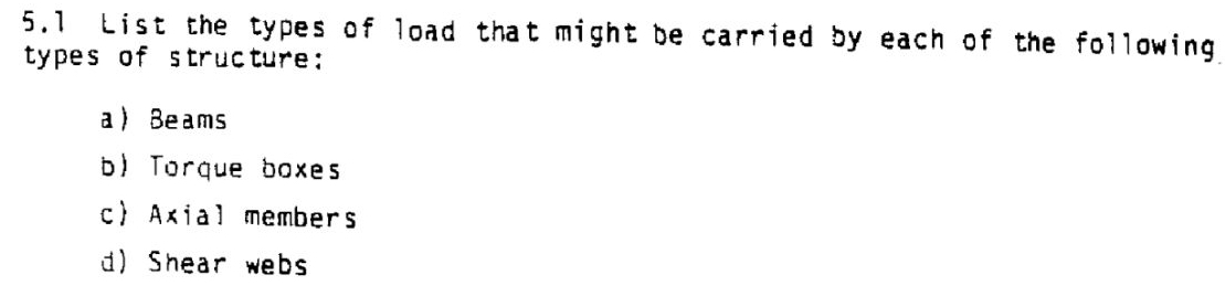 Solved 5.1 ﻿List the types of load that might be carried by | Chegg.com