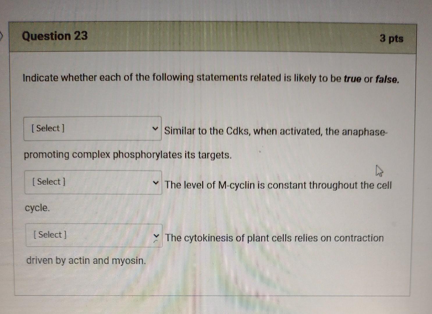 Solved Indicate whether each of the following statements | Chegg.com