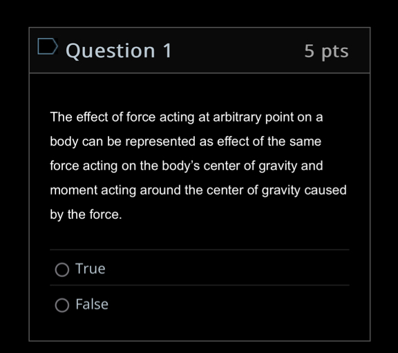 Solved Question 15 ﻿ptsThe effect of force acting at | Chegg.com