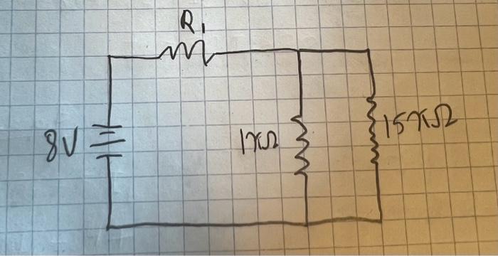 Solved In the first problem calculate R1 if thr designed | Chegg.com
