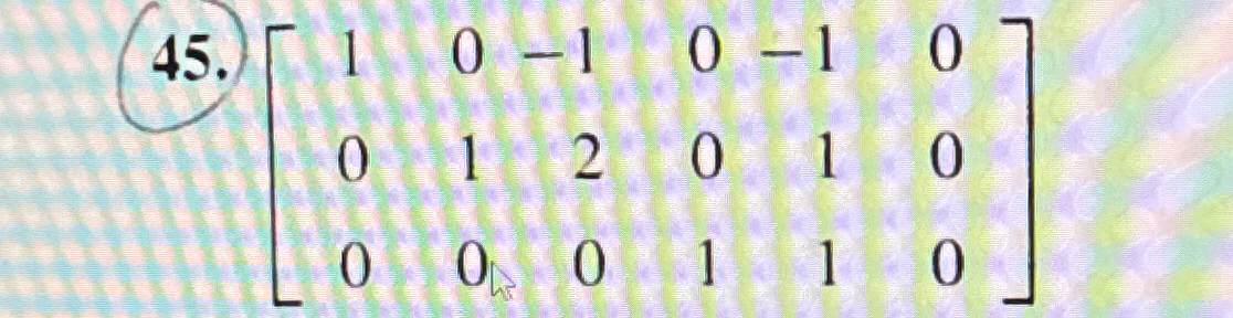 Solved In Exercises 42-49, ﻿the given matrix is the | Chegg.com
