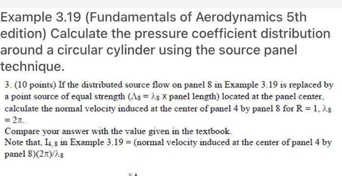 Solved aerodynamics 2please solve the problem using the | Chegg.com