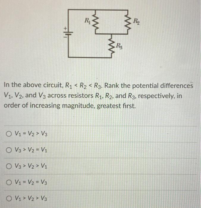 Solved R R2 R3 In the above circuit, R1