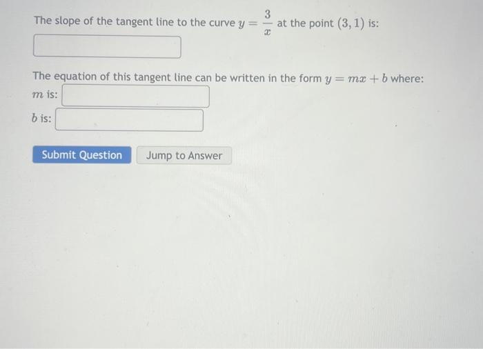 Solved The slope of the tangent line to the curve y=x3 at | Chegg.com