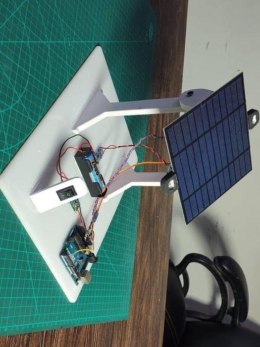 Solved I have made a Solar Tracking system (single axis) for | Chegg.com