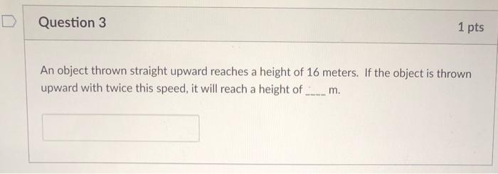 Solved An object thrown straight upward reaches a height of | Chegg.com