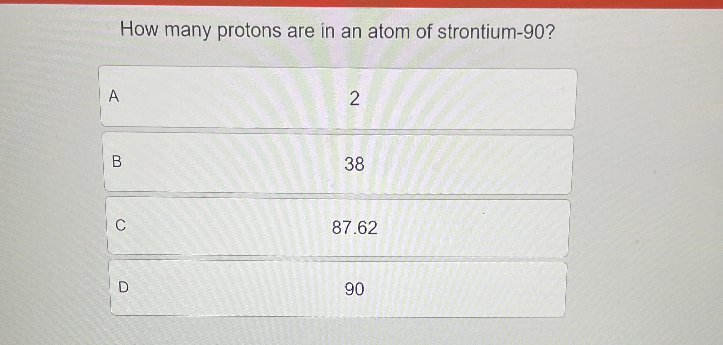 Solved How many protons are in an atom of | Chegg.com