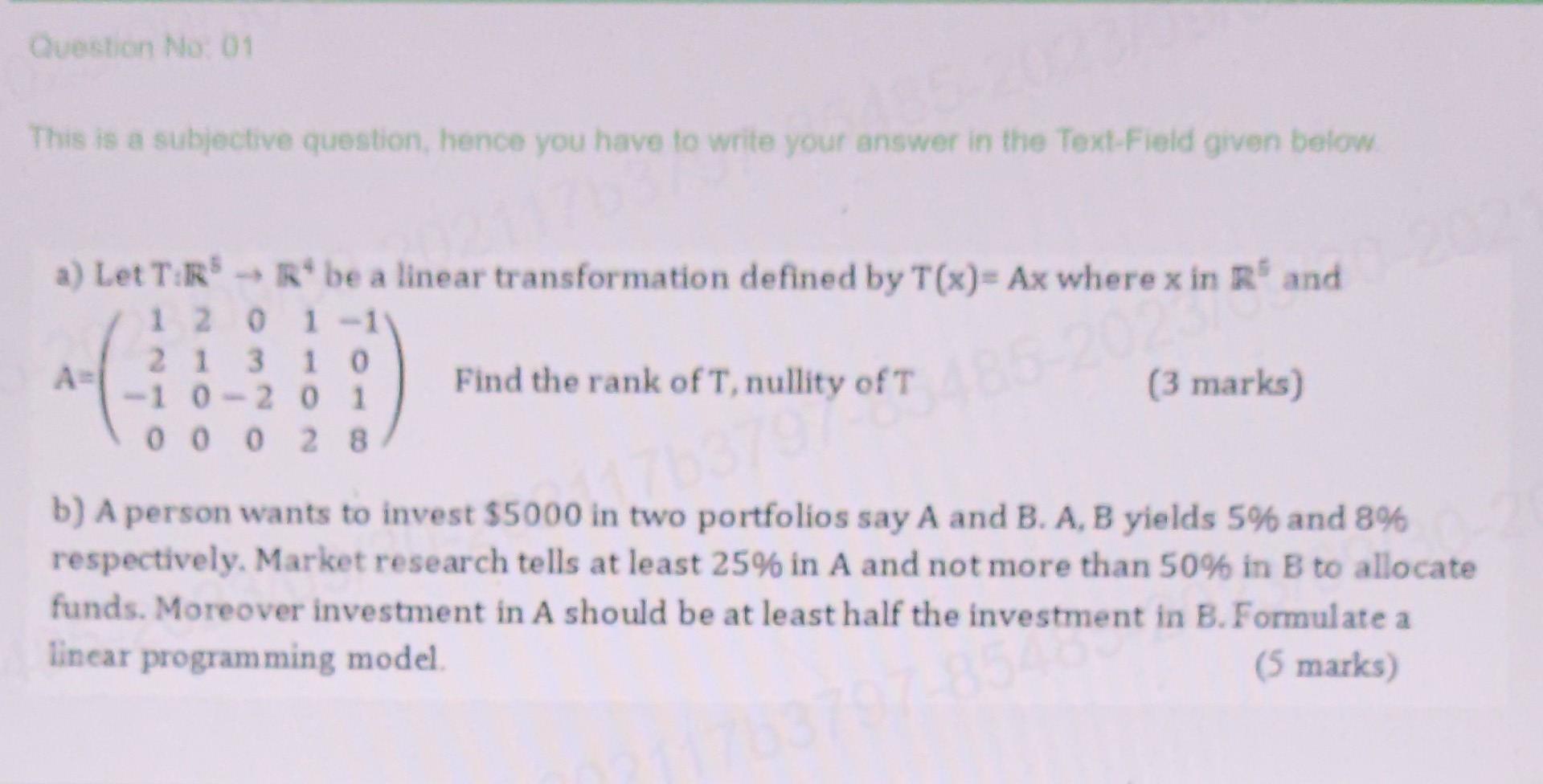 Solved This is a subjective question, hence you have to | Chegg.com