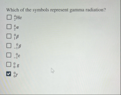 Solved Which of the symbols represent gamma | Chegg.com
