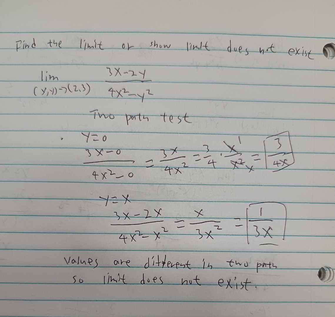 Solved why is this solution wrong? two path test | Chegg.com