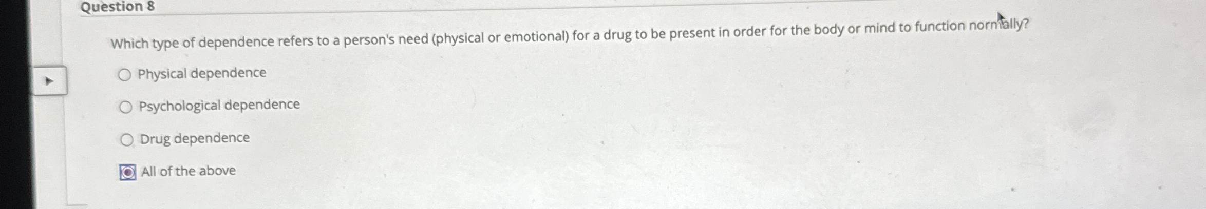 Solved Question 8Which type of dependence refers to a | Chegg.com