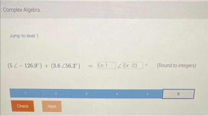 Solved Complex Algebra. Jump to level 1 | Chegg.com
