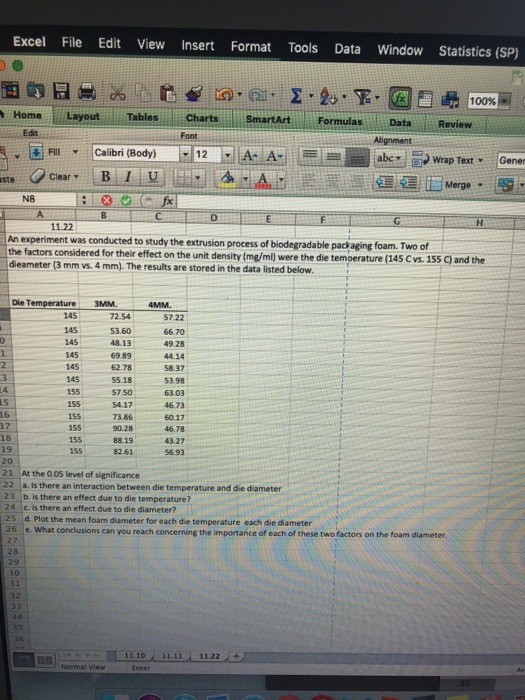 Solved Excel File Edit View Insert Format Tools Data Window | Chegg.com