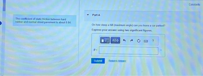 Solved The Coefficient Of Static Friction Between Hard