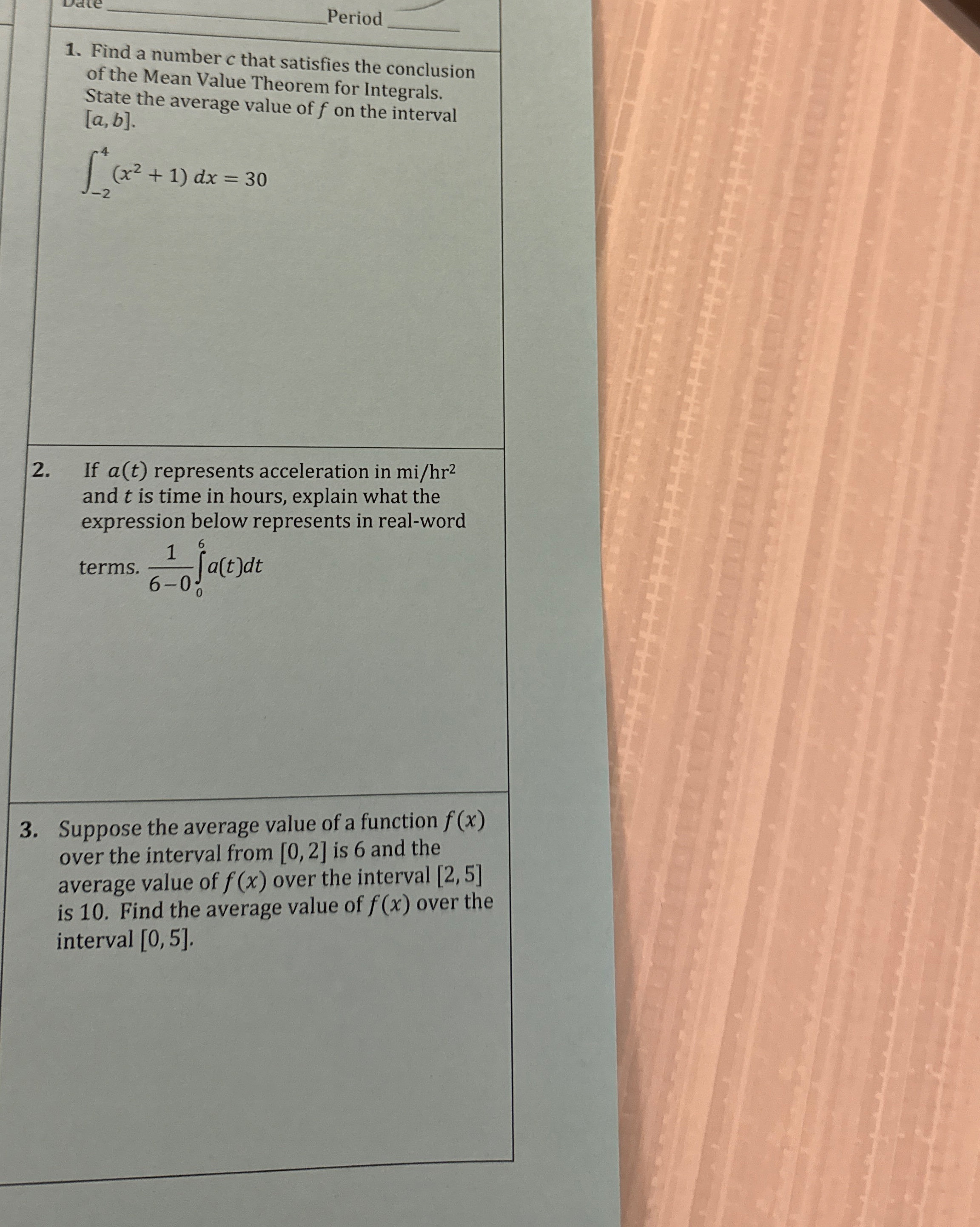 Solved PeriodFind a number c ﻿that satisfies the conclusion | Chegg.com