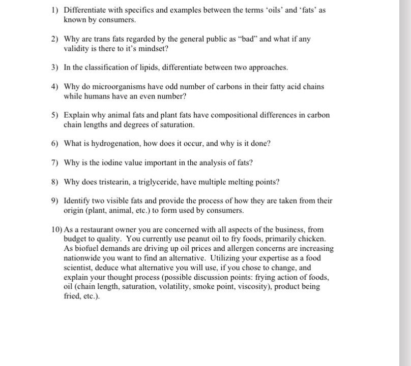 Solved Differentiate with specifics and examples between the | Chegg.com