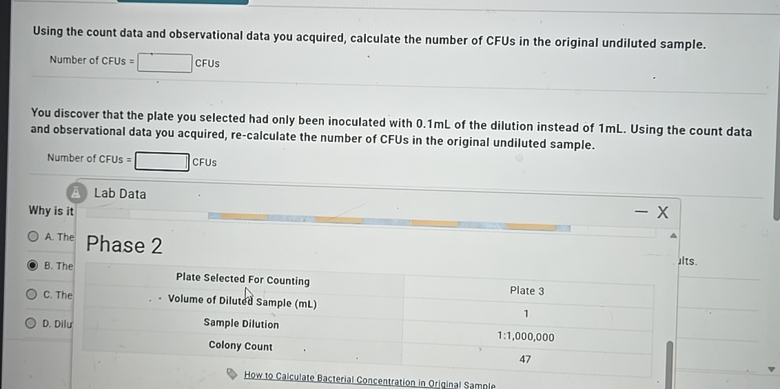 Solved Using the count data and observational data you | Chegg.com