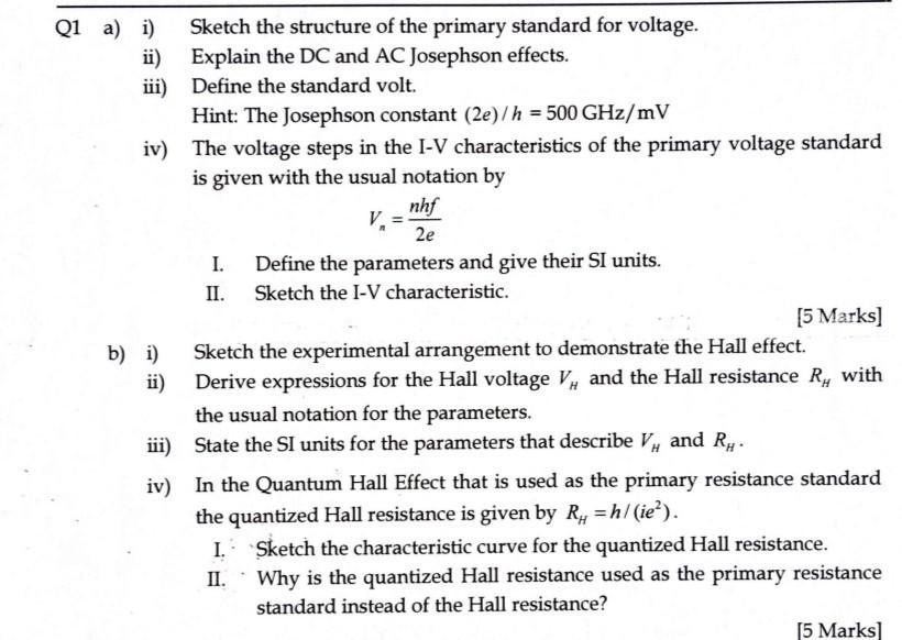 Solved a) i) Sketch the structure of the primary standard | Chegg.com