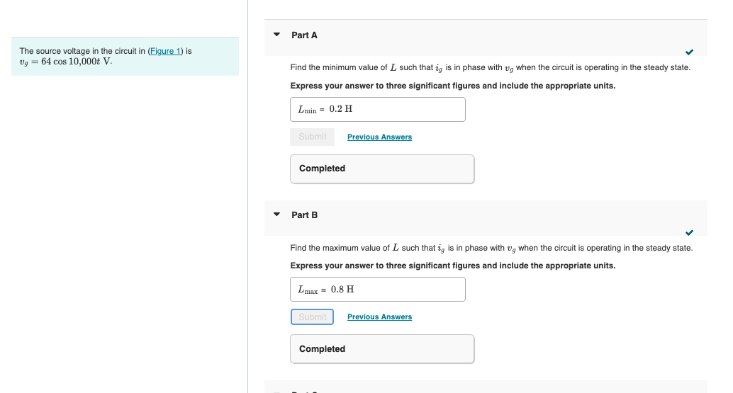Solved Part CFor the maximum value of L ﻿found in the | Chegg.com