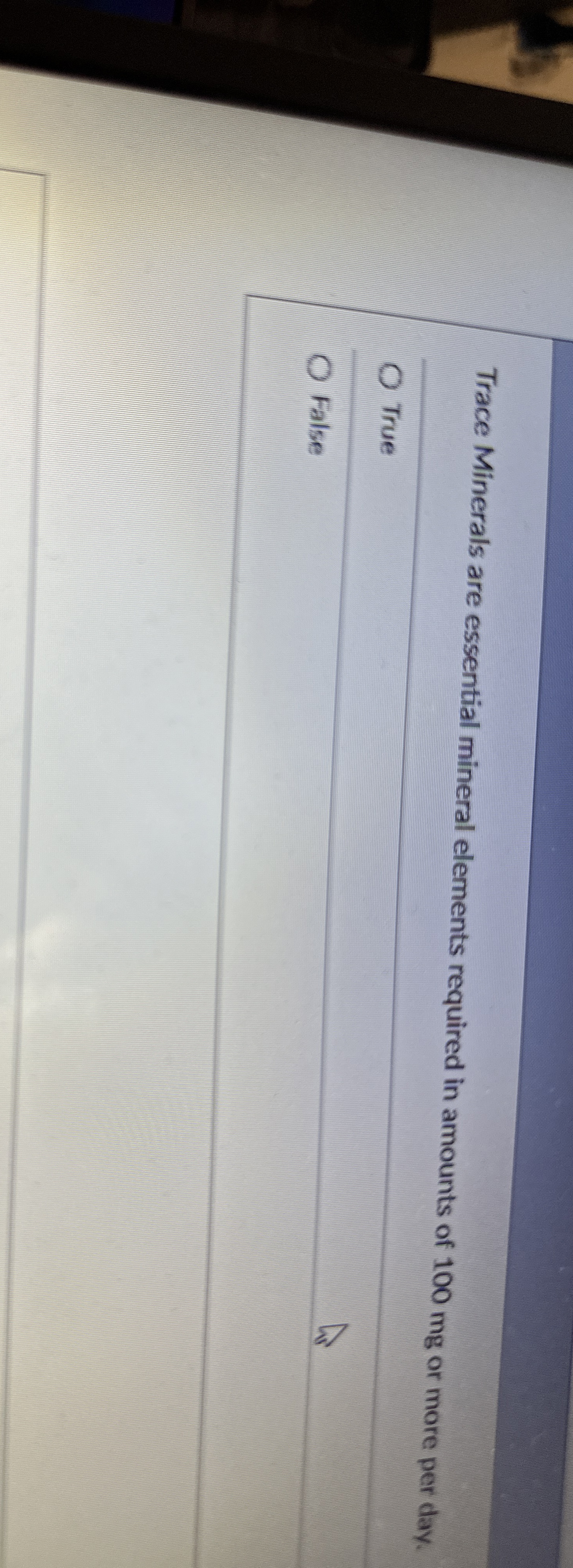 Solved Trace Minerals are essential mineral elements | Chegg.com