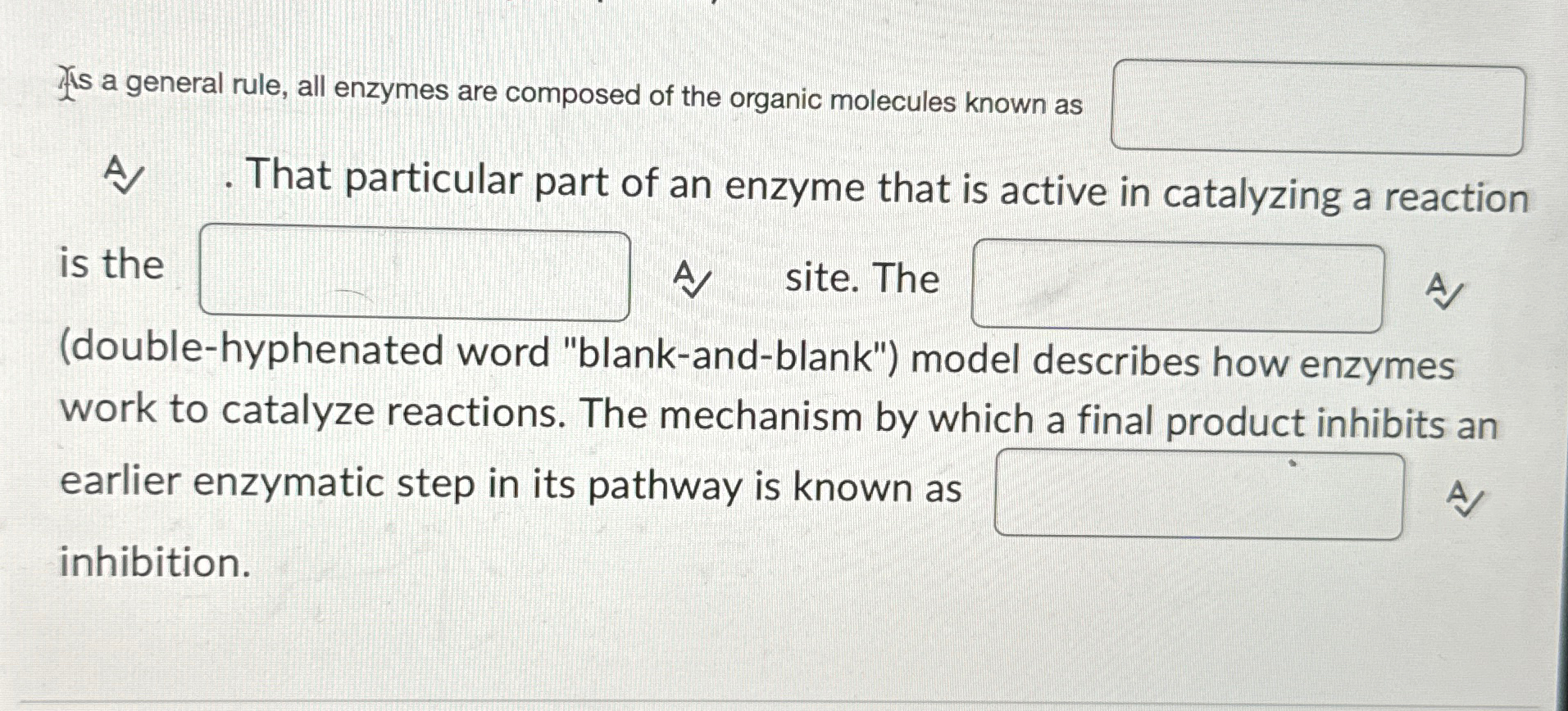 Solved As a general rule, all enzymes are composed of the | Chegg.com