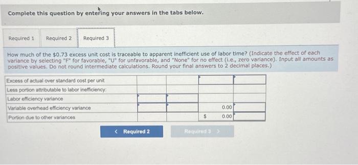 Solved Problem 10-13 (Algo) Basic Variance Analysis; the | Chegg.com
