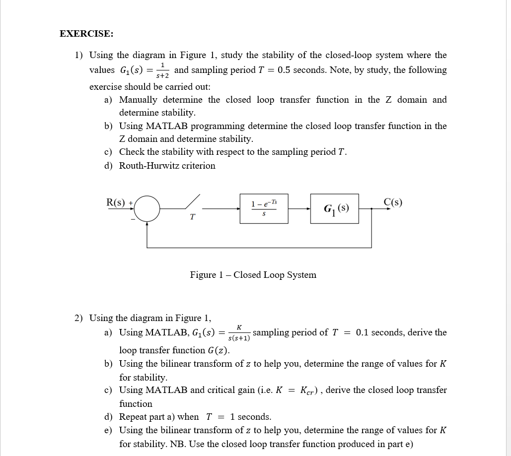 Solved EXERCISE:1) ﻿Using the diagram in Figure 1, ﻿study | Chegg.com
