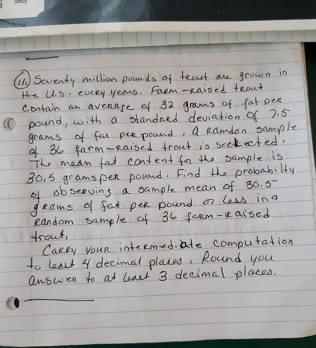 Solved carry your intermediate computations to at least four | Chegg.com