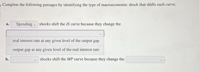 Solved Complete the following passages by identifying the | Chegg.com
