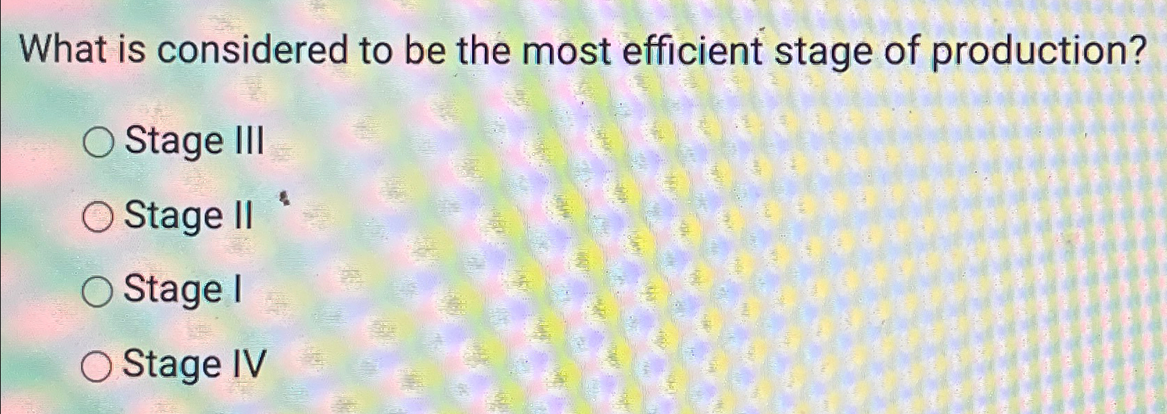 Solved What is considered to be the most efficient stage of | Chegg.com