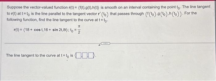 Solved Suppose the vector-valued function | Chegg.com