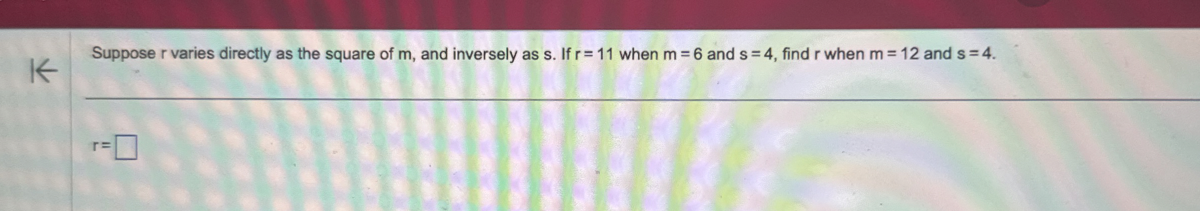 Solved Suppose r ﻿varies directly as the square of m, ﻿and | Chegg.com