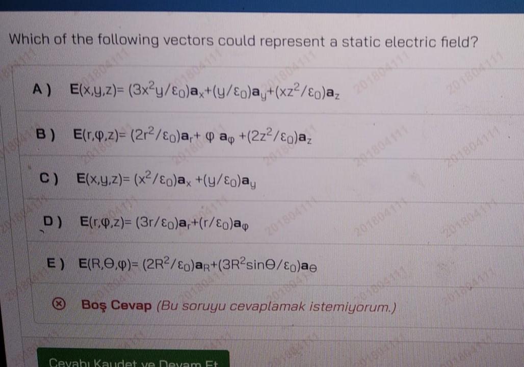 Solved Which of the following vectors could represent a | Chegg.com