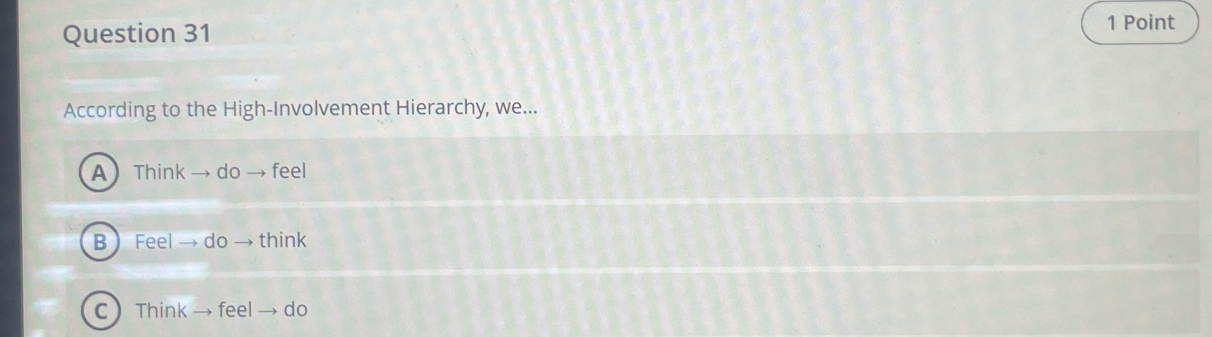 Solved Question 31According to the High-Involvement | Chegg.com