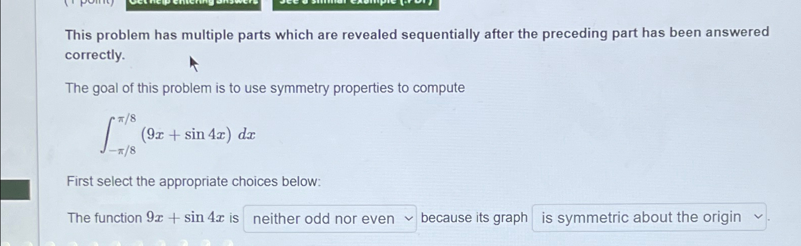 Solved This problem has multiple parts which are revealed | Chegg.com