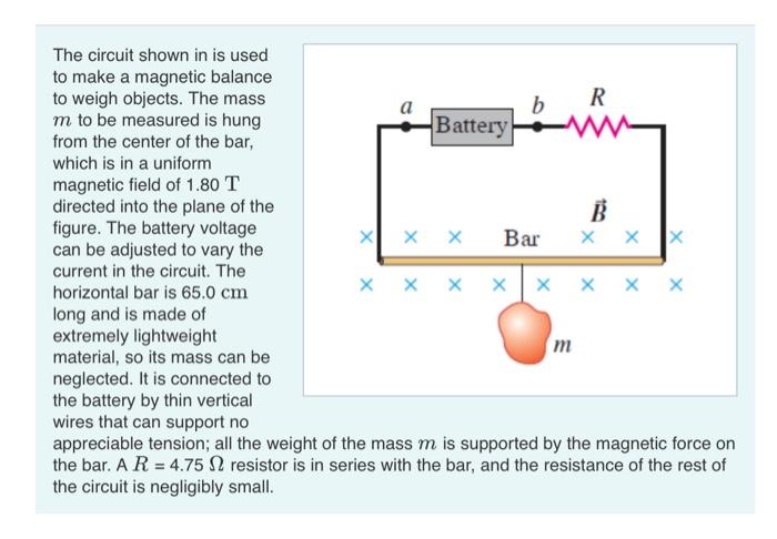 Solved The circuit shown in is used to make a magnetic | Chegg.com