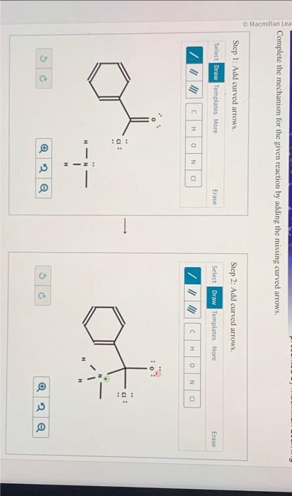 Solved Complete the mechanism for the given reaction by | Chegg.com
