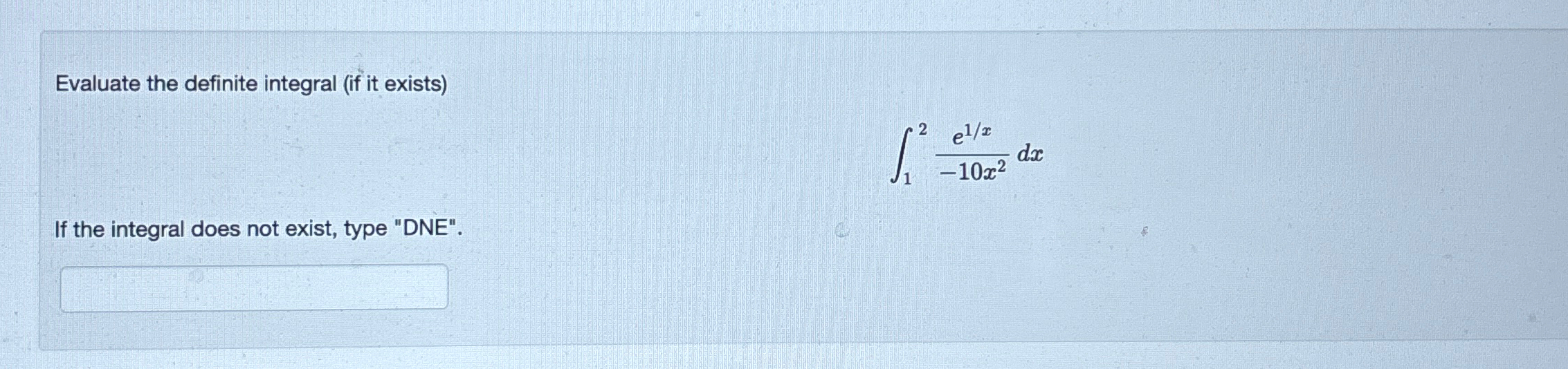 Solved Evaluate the definite integral (if it | Chegg.com