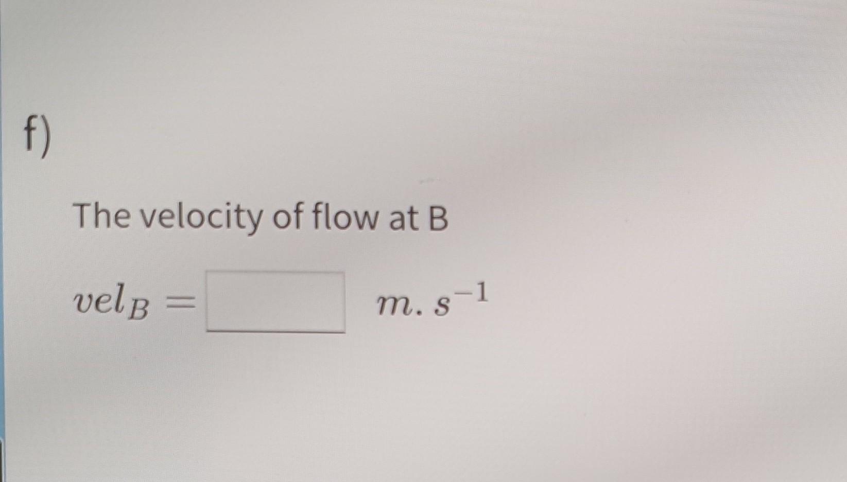 Solved The mass flow rate at A qmA=kgs−1 The velocity of | Chegg.com
