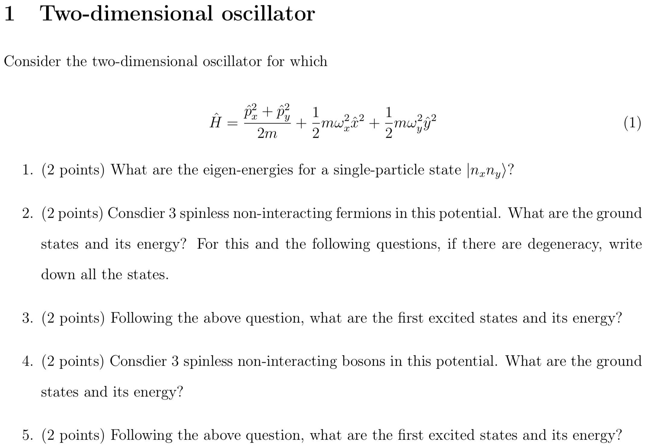 Solved This is an "Advanced Quantum Mechanics" Question: | Chegg.com