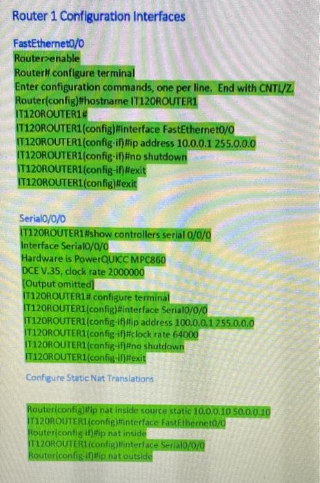 Solved How to configure all those? Fisrt Image is the | Chegg.com