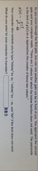 Solved As you move through the first gate，you can see | Chegg.com