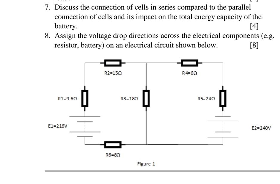 Solved 7. Discuss the connection of cells in series compared | Chegg.com